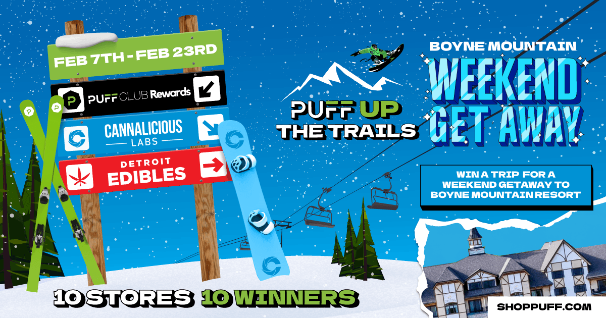 PUFF Sweepstakes - PUFF Up The Trails, Boyne Mountain Weekend Getaway